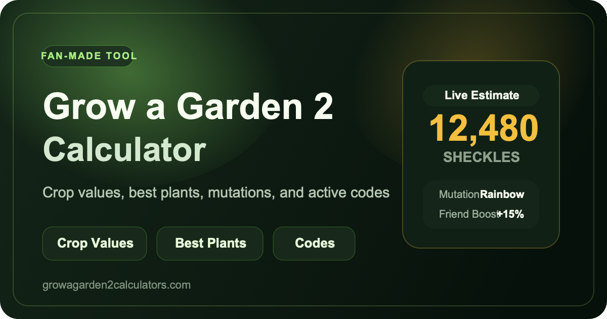 Grow a Garden 2 Mutations - Variant & Weather Multipliers, Stacking ...